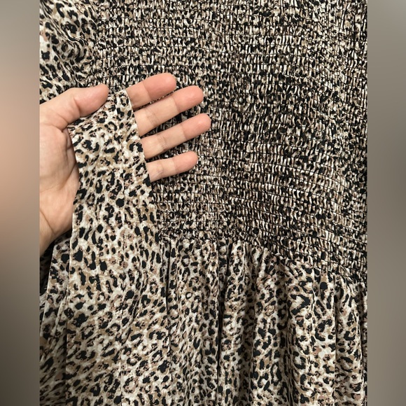 SHEIN | Dresses | Brand New Without Tags Shein Leopard Print Maxi Dress ...